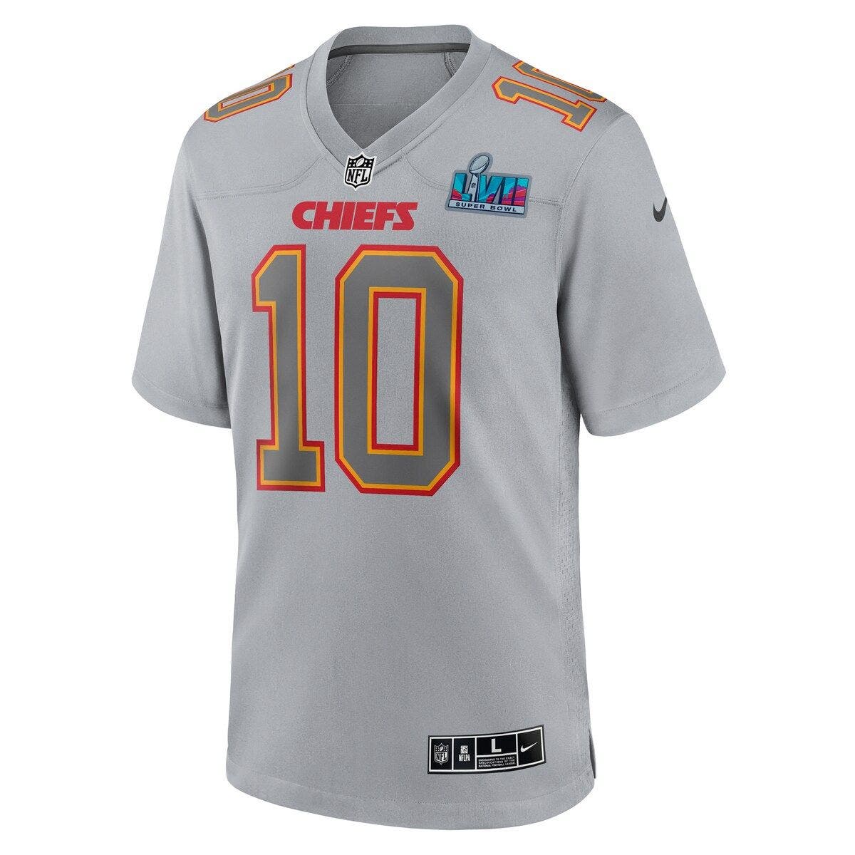 Nike Men's Nike Isiah Pacheco Gray Kansas City Chiefs Super Bowl LVII ...