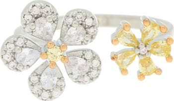 Tasha Flower Crystal Open Band Ring | Nordstromrack