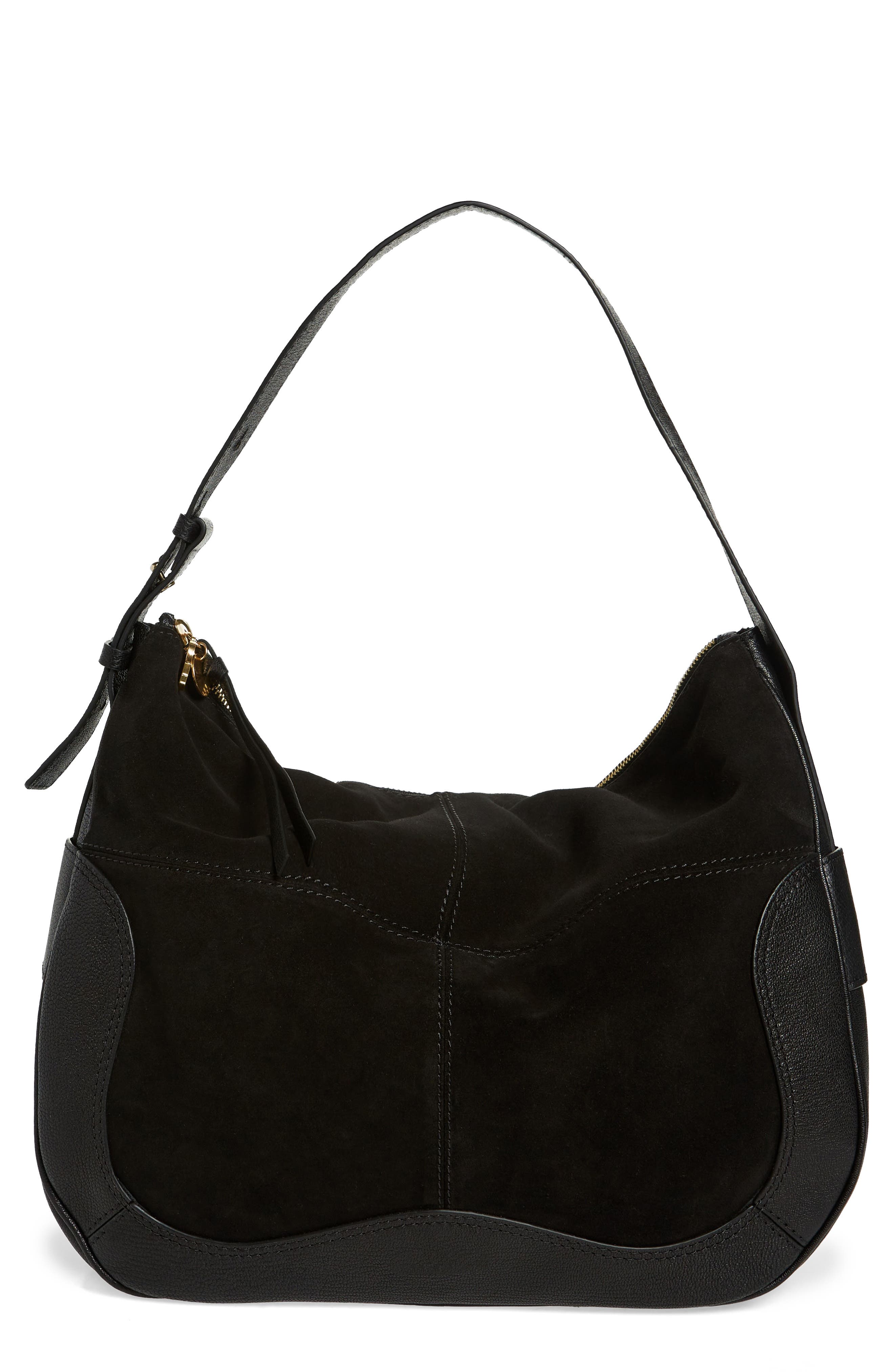 See by Chloé Hana Leather & Suede Hobo Bag | Nordstromrack