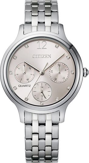 Citizen Women's Quartz Stainless Steel Bracelet Watch, 33mm | Nordstromrack