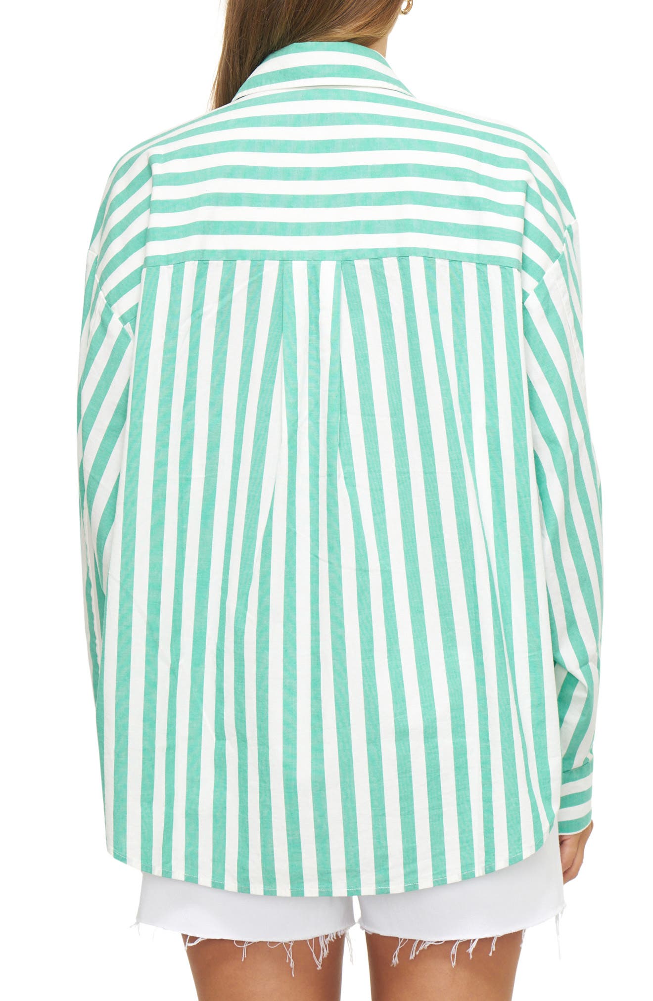 Sloane Oversize High-Low Button-Up Shirt (Women) | Nordstromrack
