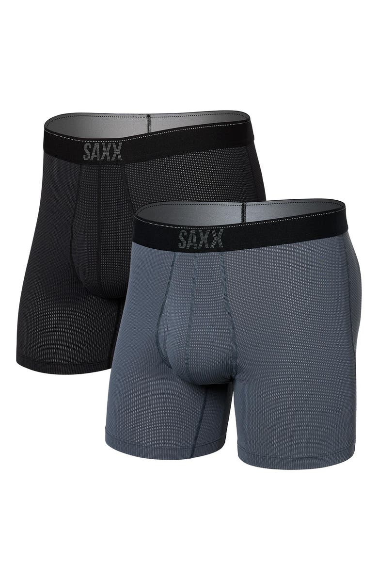 SAXX Assorted 2-Pack Quest Quick Dry Mesh Slim Fit Boxer Briefs ...