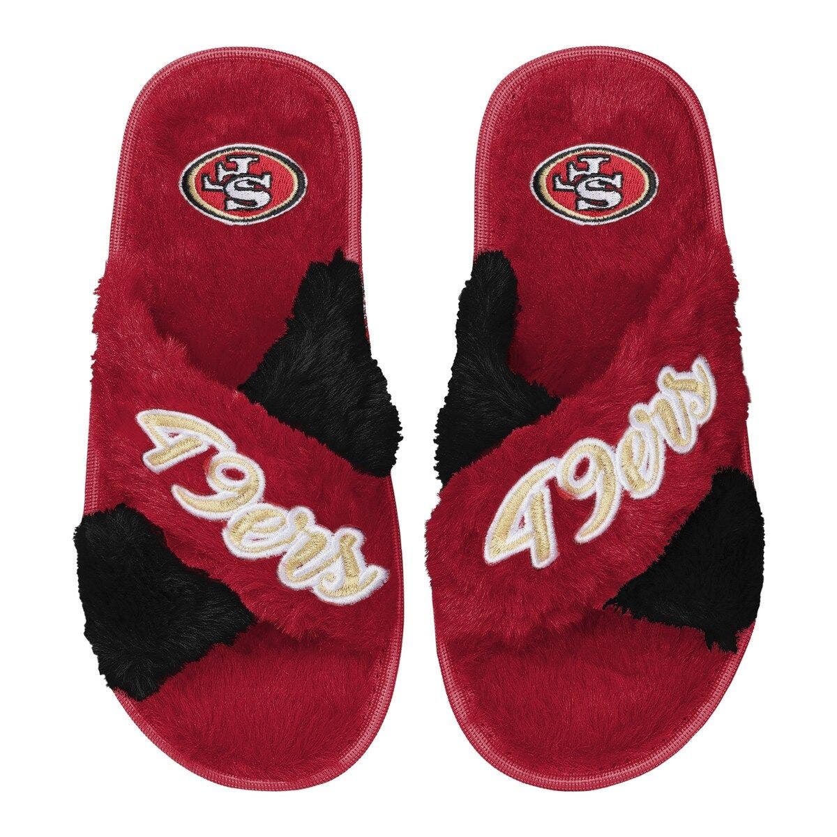 FOCO Women's FOCO Scarlet San Francisco 49ers Two-Tone Crossover Faux ...