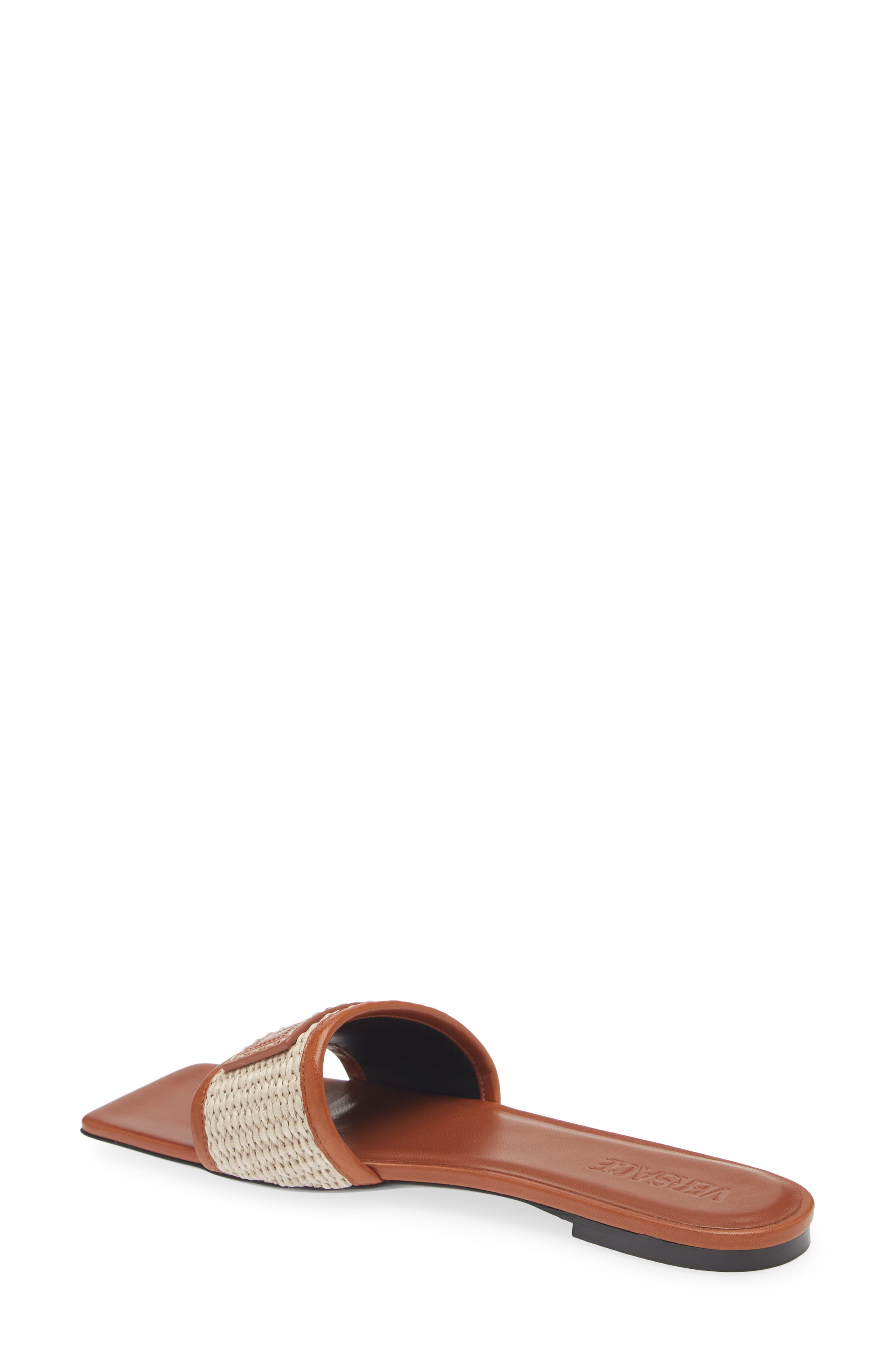 Versace Logo Plaque Slide Sandal (Women) | Nordstromrack