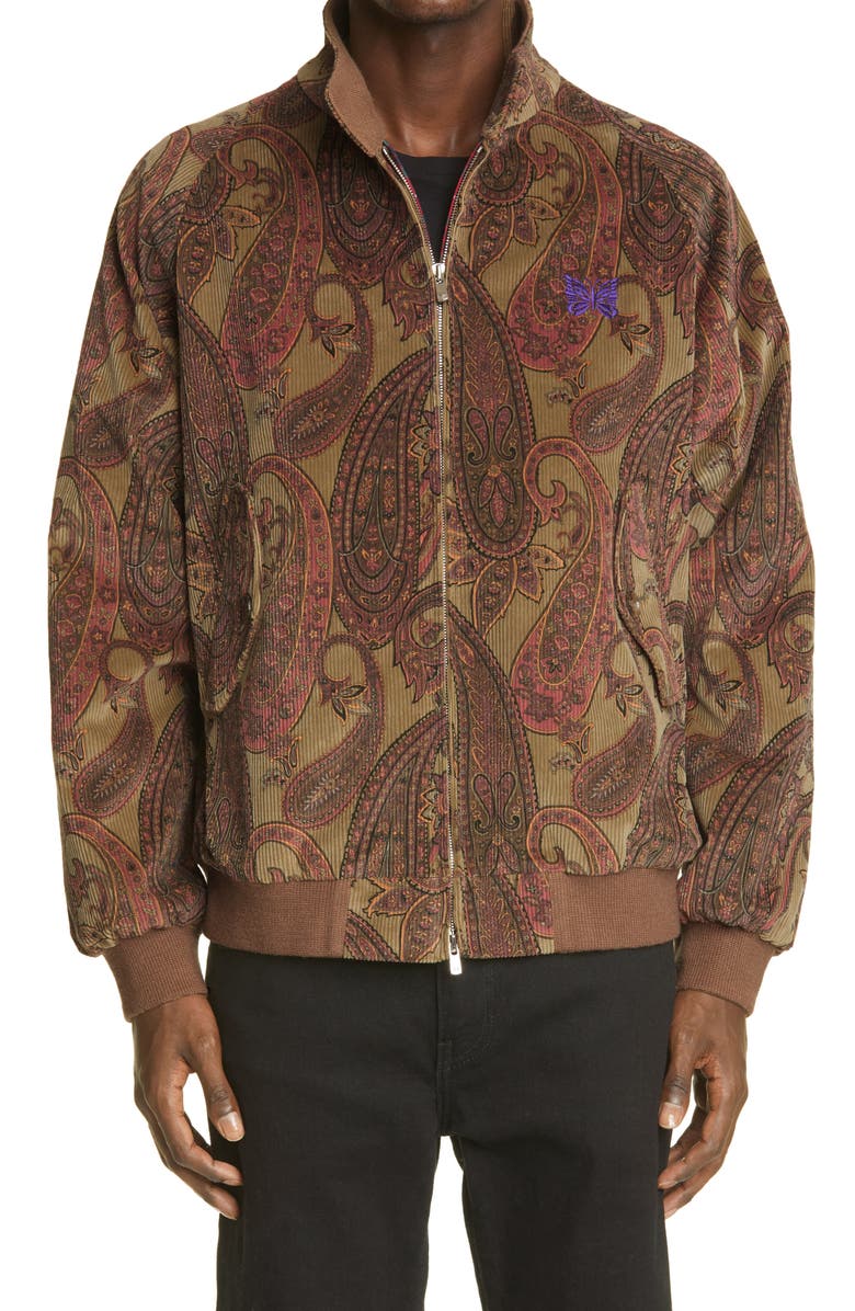 Baracuta x Needles G9 Paisley Corduroy Bomber Jacket | Nordstrom