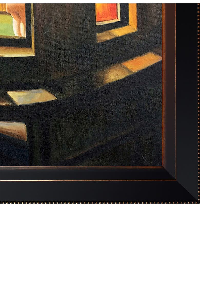 OVERSTOCK ART Night Windows by Edward Hopper Framed Canvas Wall Art ...