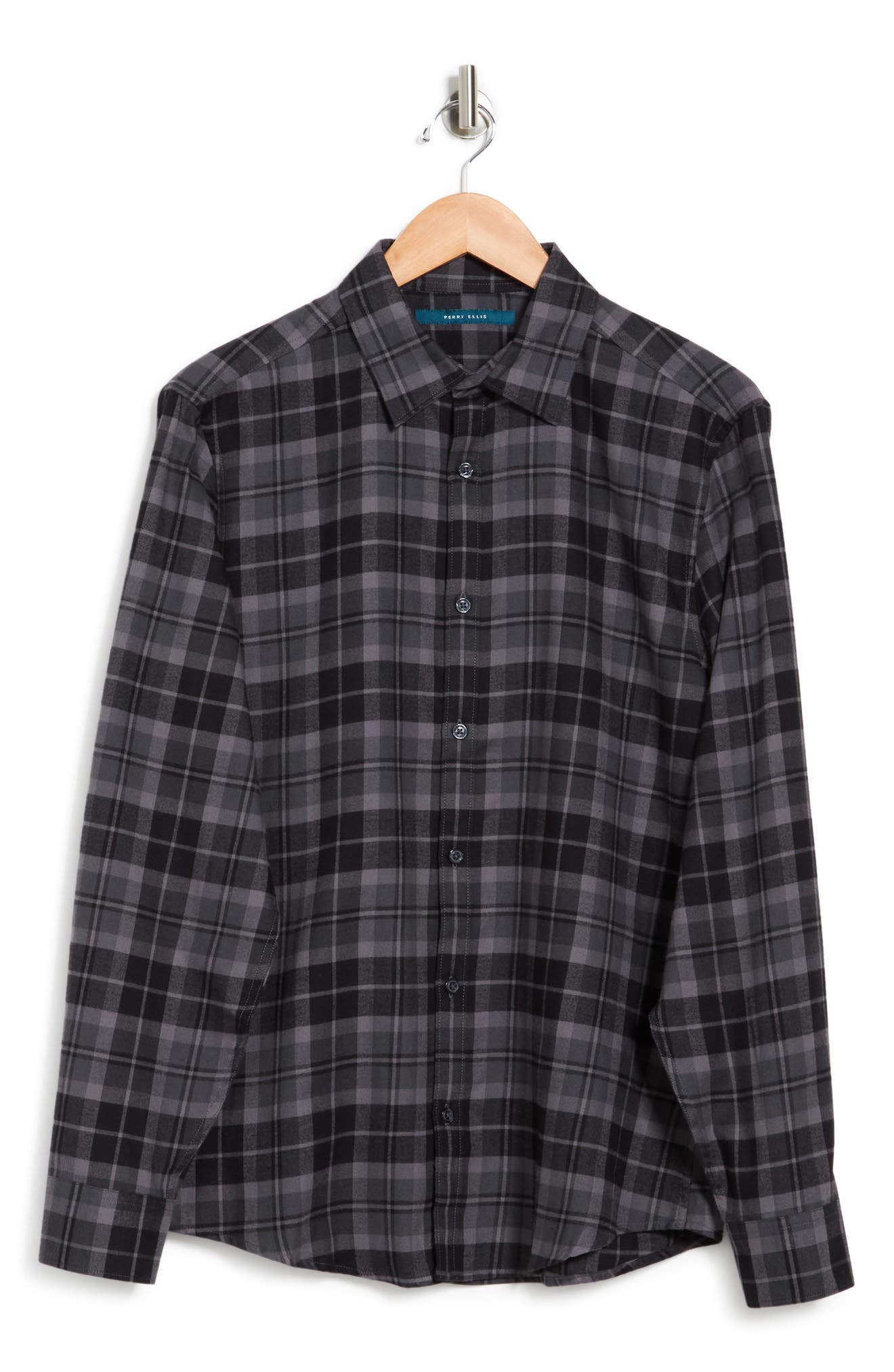 Perry Ellis Bold Check Flannel Shirt | Nordstromrack