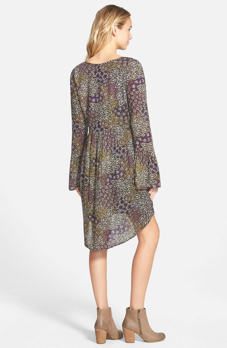 Sun & Shadow Print Trapeze Dress | Nordstrom