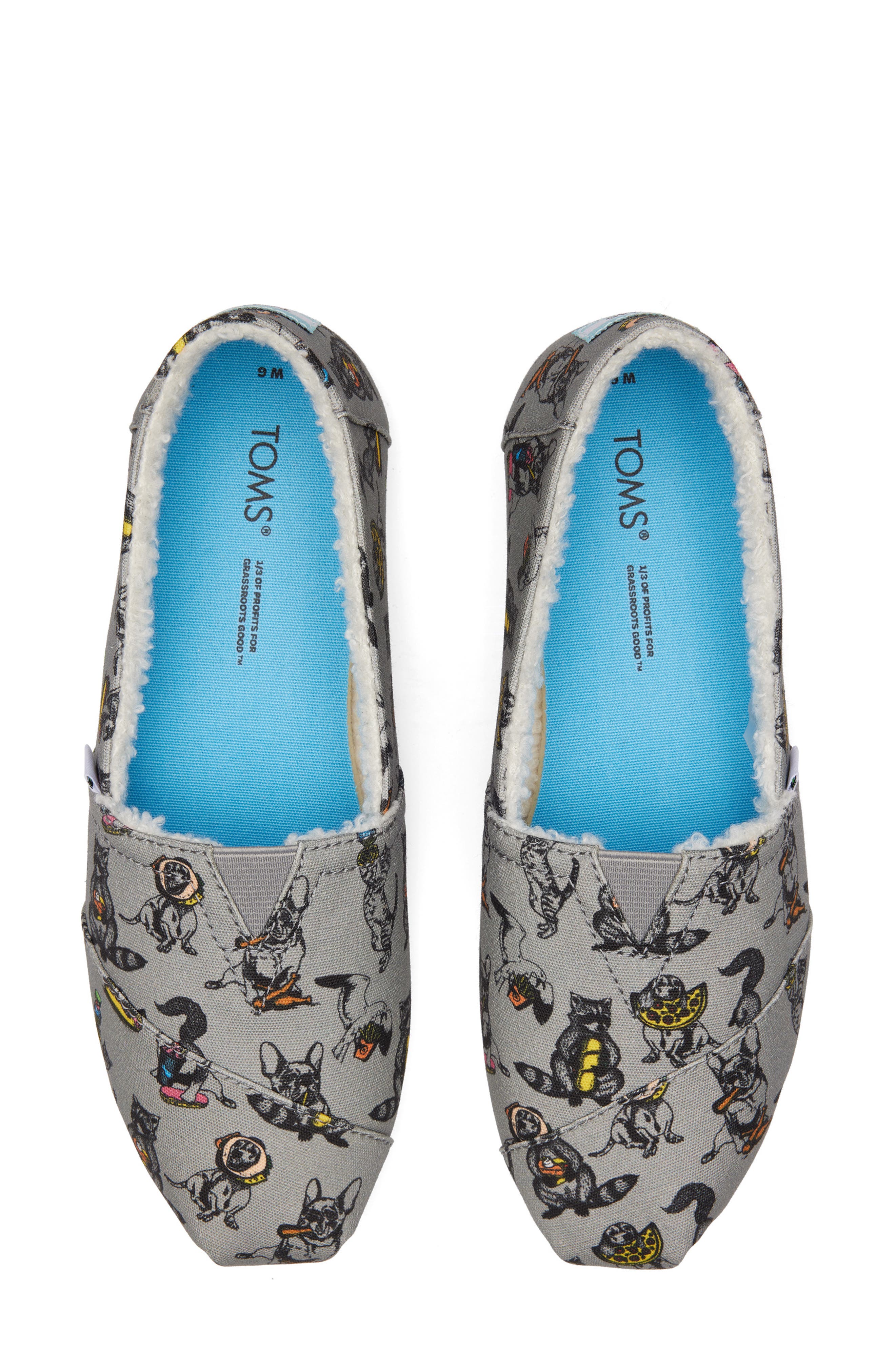 TOMS Alpargata Party Animal Faux Fur Lined Slip-On (Women) | Nordstromrack