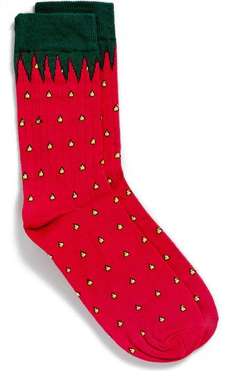 Topman Strawberry Pattern Socks | Nordstrom