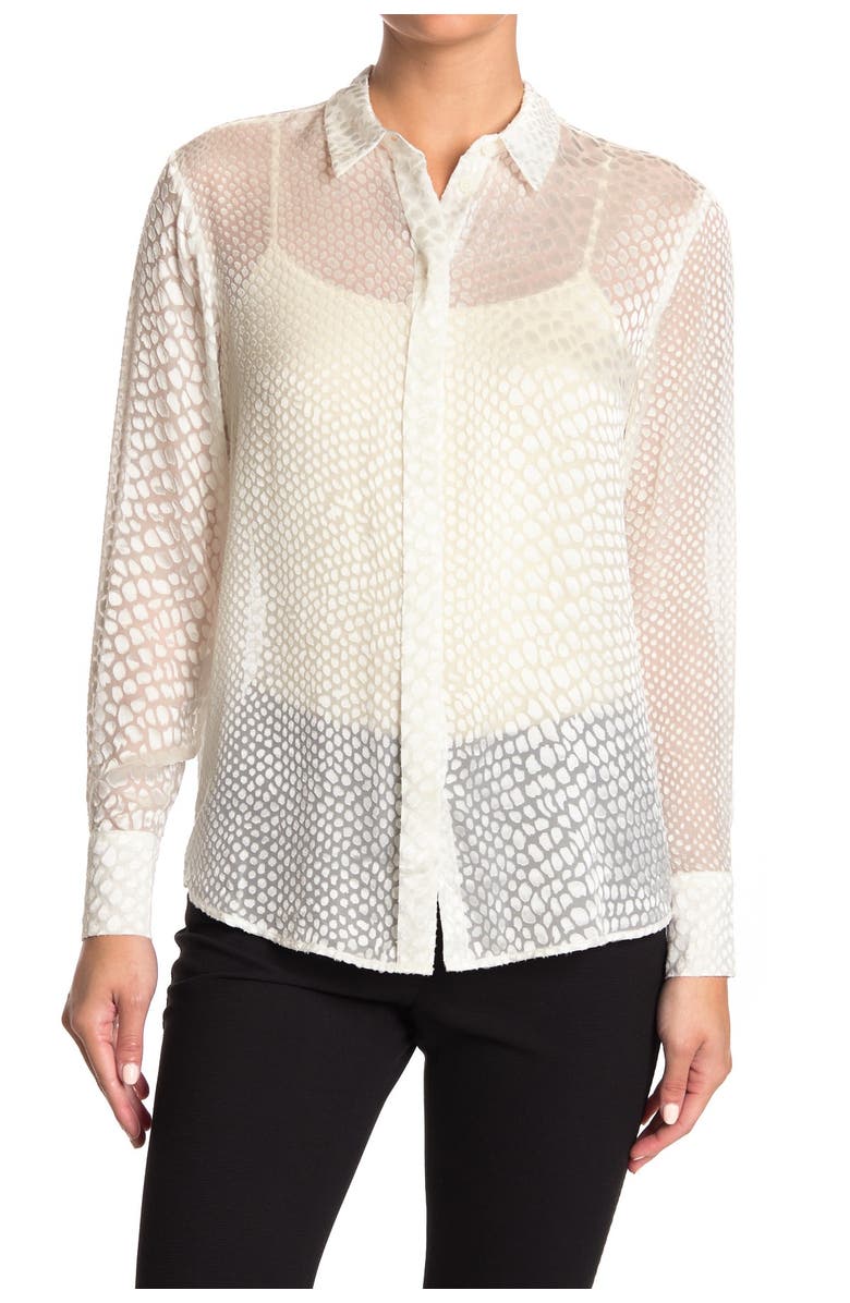 Reiss Lucinda Snake Burnout Shirt | Nordstromrack