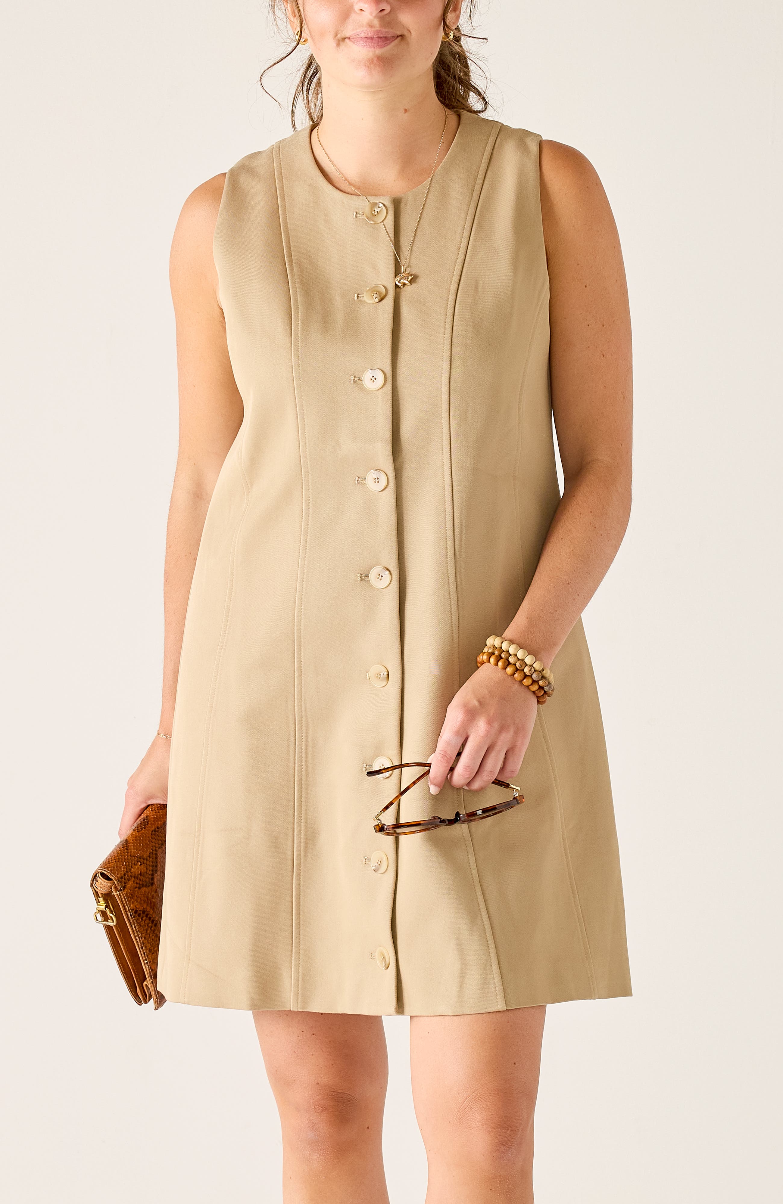 Voyageur by MERSEA Luna Button Front Dress | Nordstrom