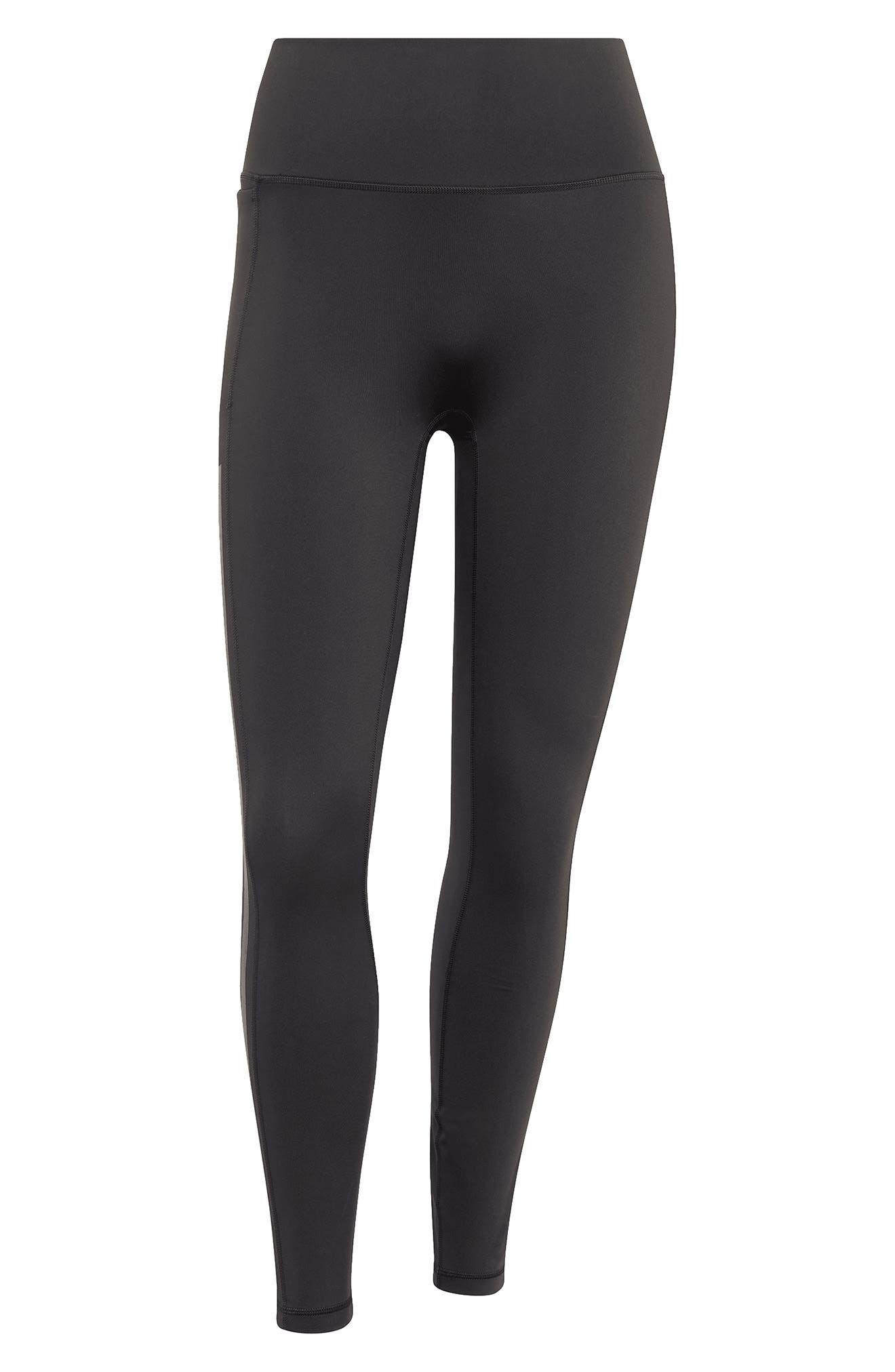 adidas Optime Training 3-Stripes 7/8 High Waist Leggings | Nordstromrack
