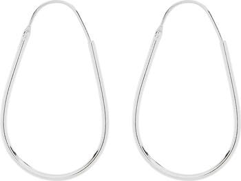 Argento Vivo Sterling Silver Oval Hoop Earrings | Nordstromrack