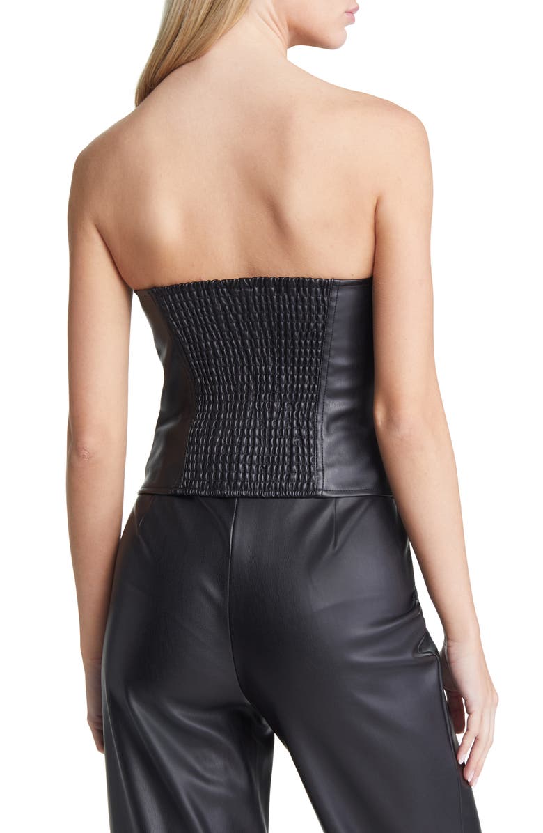 VERO MODA Paulina Faux Leather Tube Top | Nordstrom