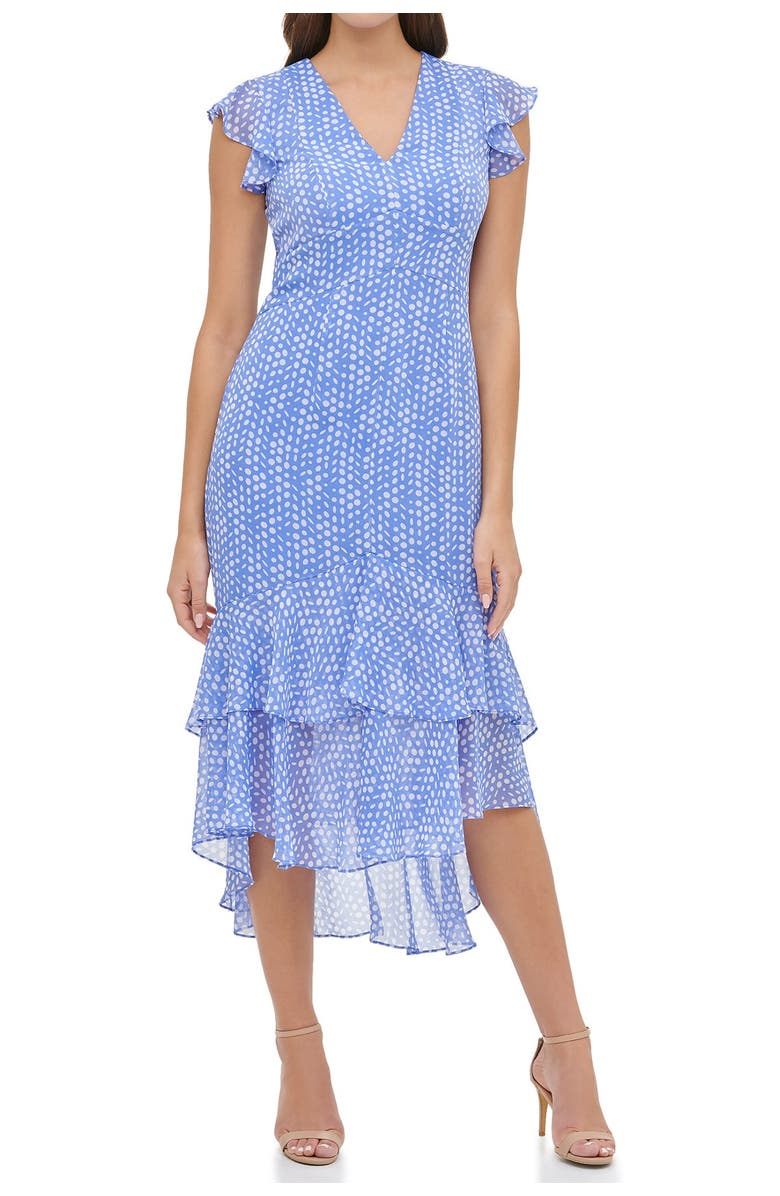 Tommy Hilfiger Ruffle Cap Sleeve High/Low Dress | Nordstromrack