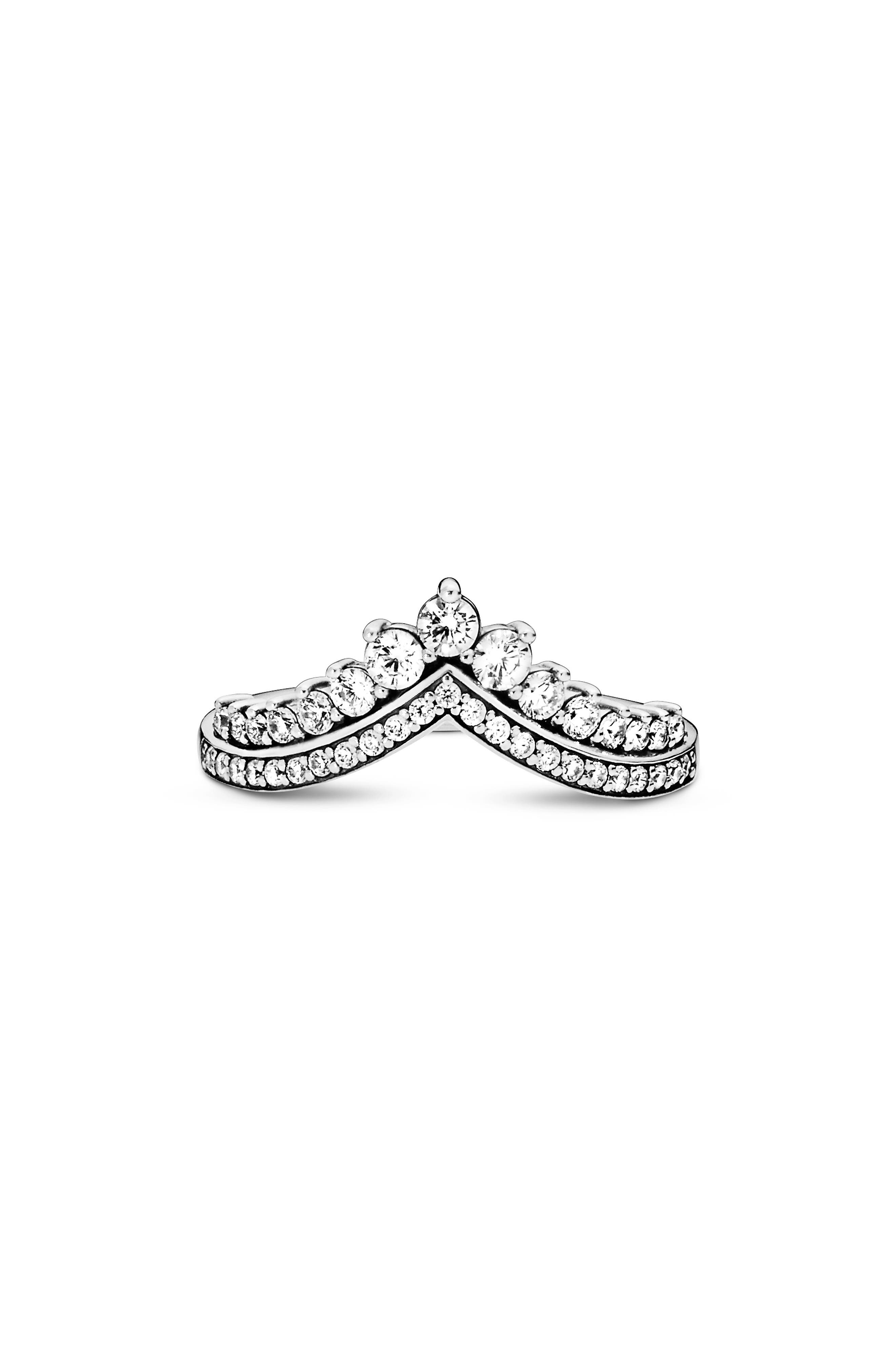 PANDORA Princess Wishbone Cubic Zirconia Ring | Nordstrom
