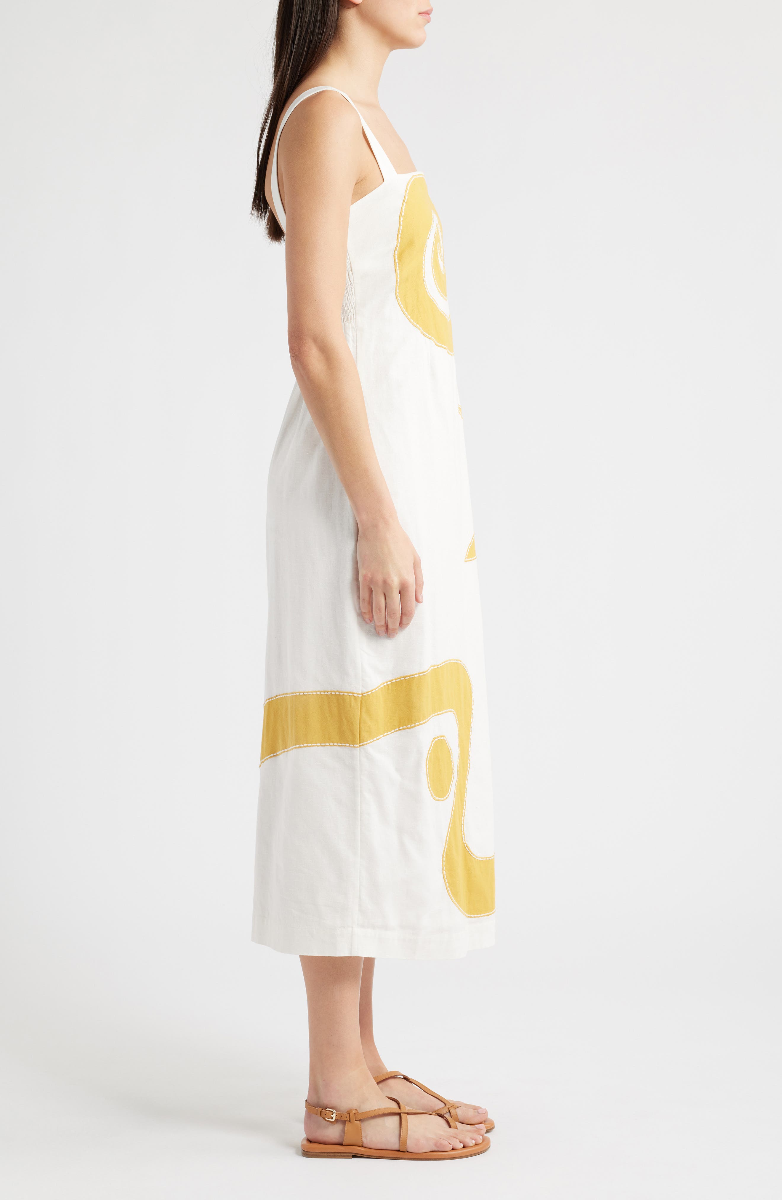 Cleobella Brie Cotton & Linen Midi Dress | Nordstromrack