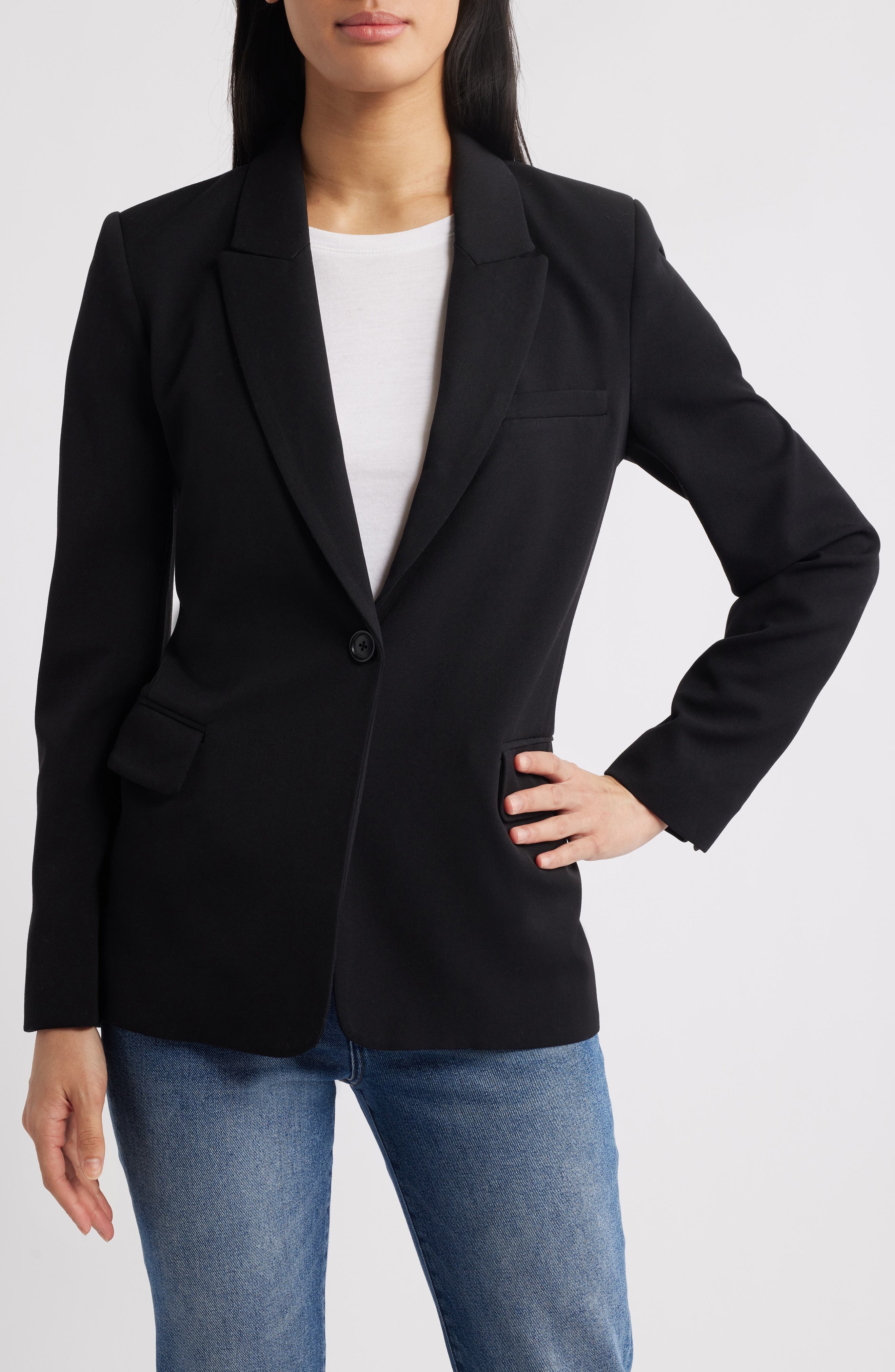 Halogen® Single Button Relaxed Blazer | Nordstromrack