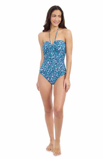 HELEN JON Tassel Belt Bandeau One-Piece | Nordstrom HELEN JON Tassel Belt Bandeau One-Piece | Nordstrom