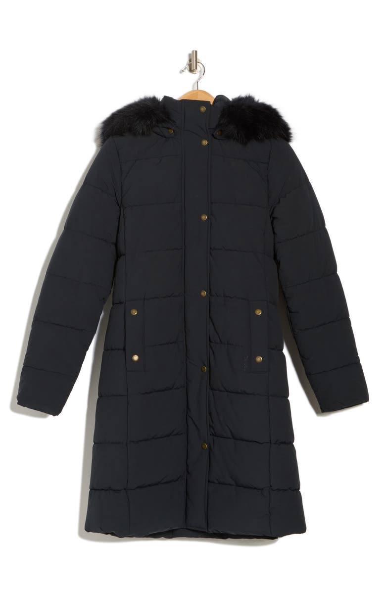 Barbour Grayling Quilted Coat with Faux Fur Trim | Nordstromrack