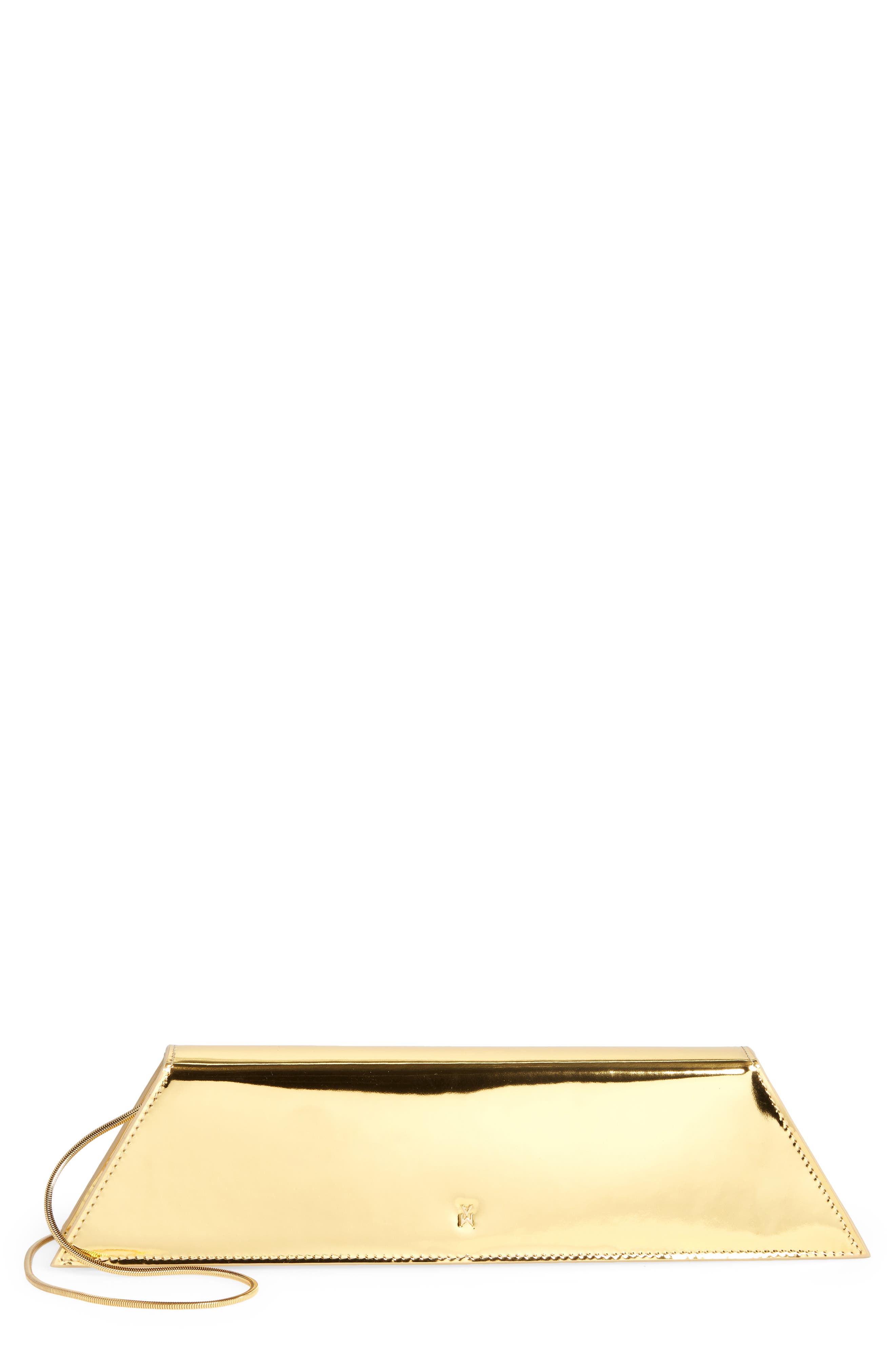 Amina Muaddi Amini Yigit Mirror Trapezoid Clutch | Nordstrom