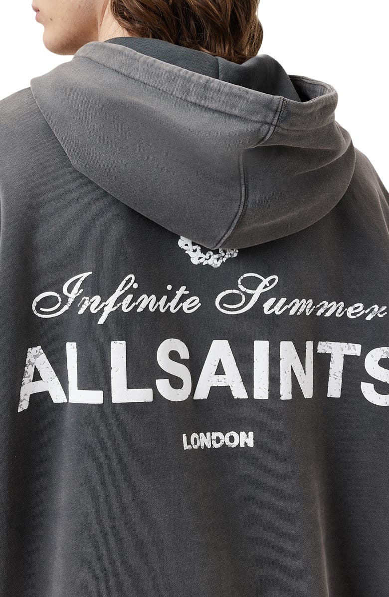 AllSaints Soleil Oth Cotton Graphic Hoodie | Nordstromrack