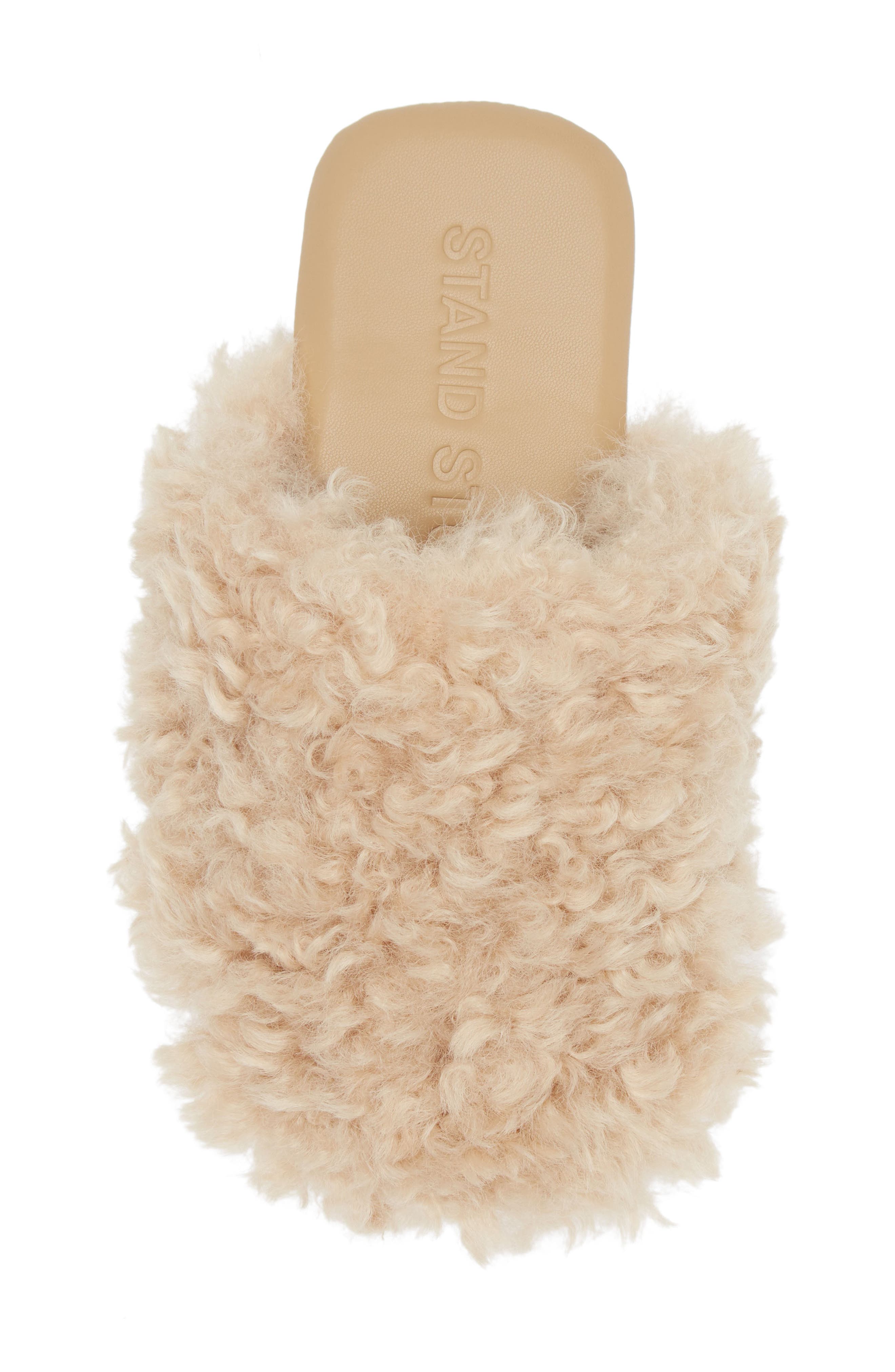 Stand Studio Polly Faux Fur Slipper & Travel Pouch Set (Women ...