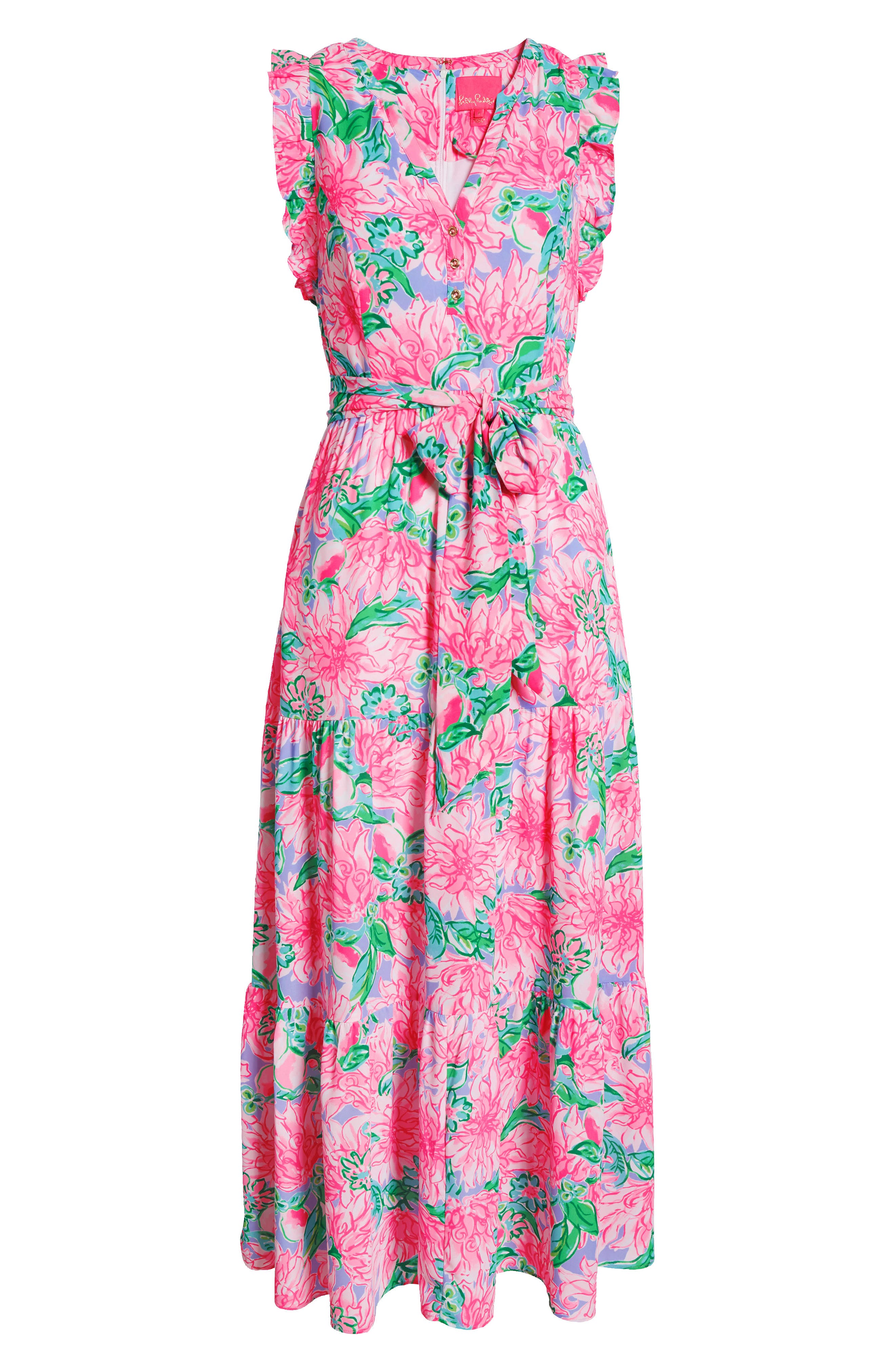 Lilly Pulitzer® Destini Tie Waist Maxi Dress | Nordstrom