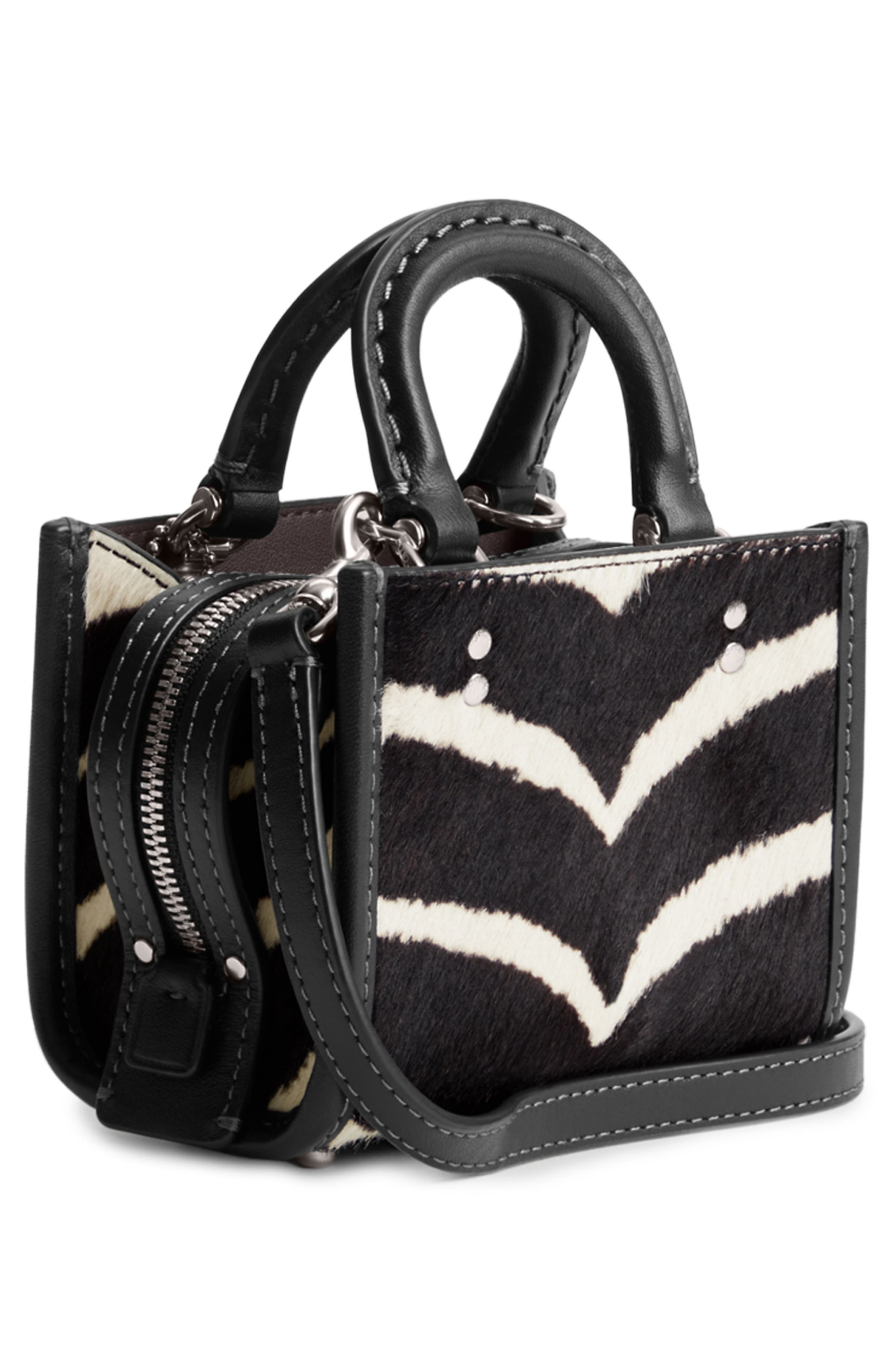 COACH Rogue Zebra Print Genuine Calf Hair Crossbody Bag | Nordstrom