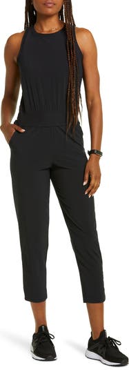 Zella OSR Pursuit Sleeveless Crop Jumpsuit | Nordstrom