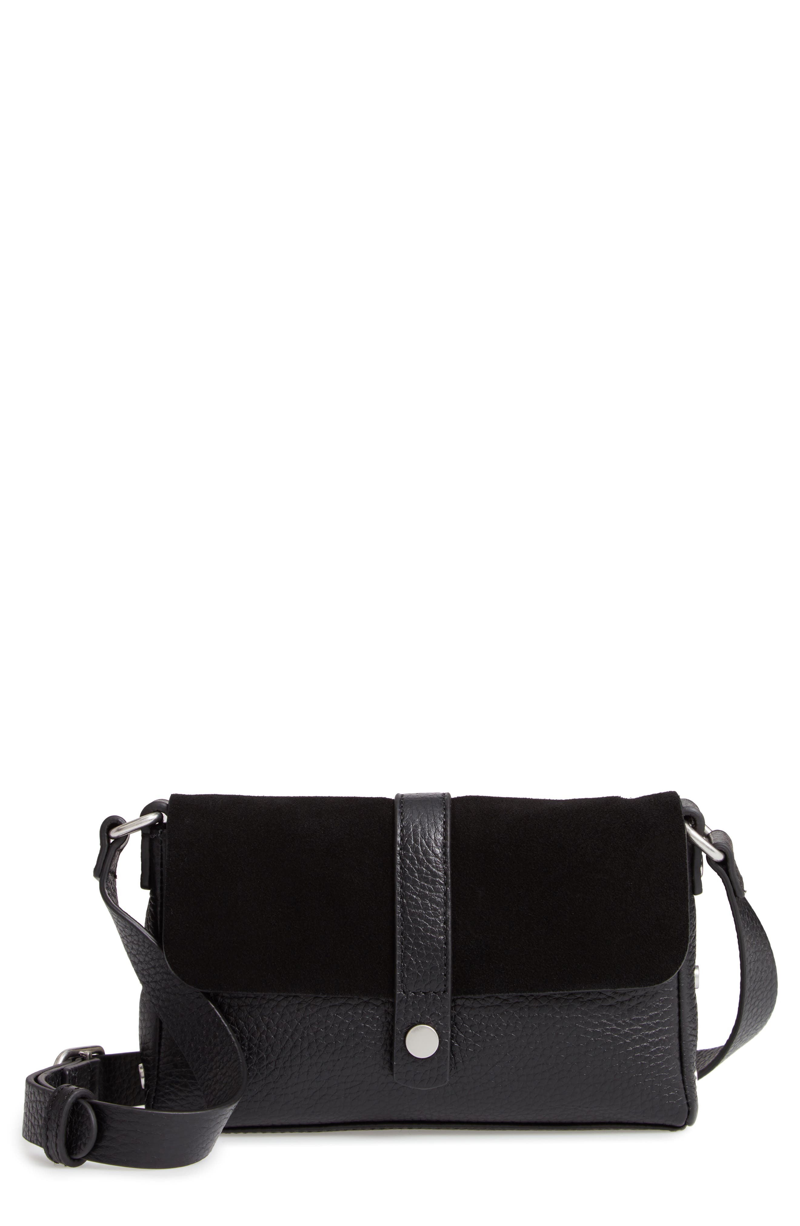 Treasure & Bond Joni Suede & Leather Crossbody Bag | Nordstrom