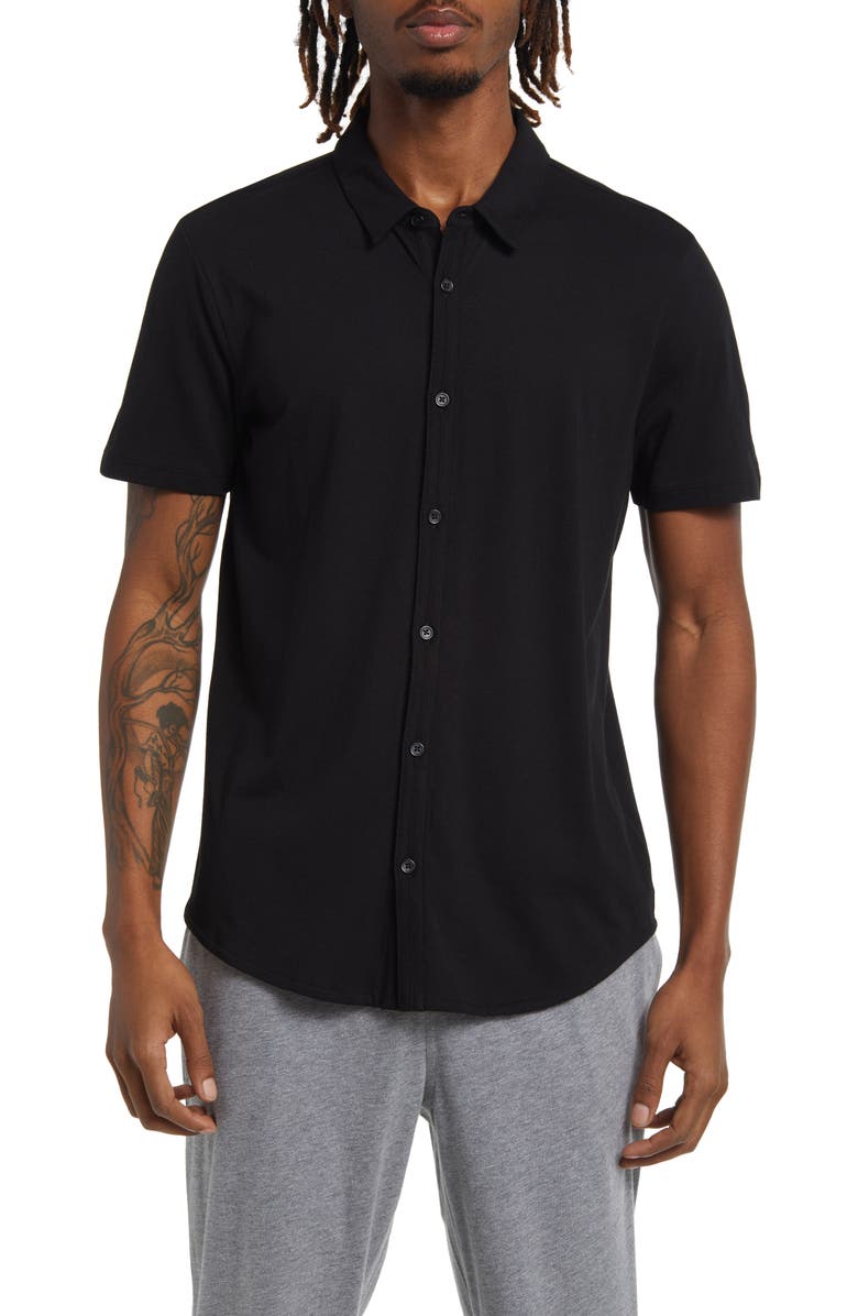Barefoot Dreams® Pima Cotton & Modal Knit Sleep Shirt | Nordstrom