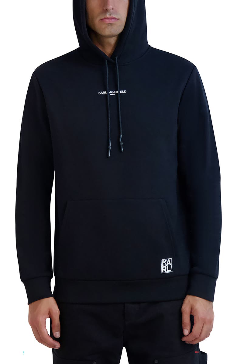 KARL LAGERFELD PARIS Small Logo Hoodie | Nordstromrack