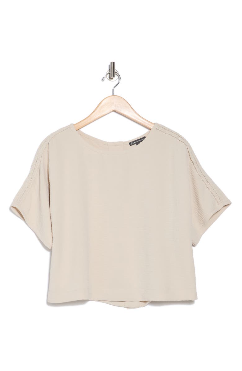 Adrianna Papell Braided Textured Dolman Sleeve Top | Nordstromrack