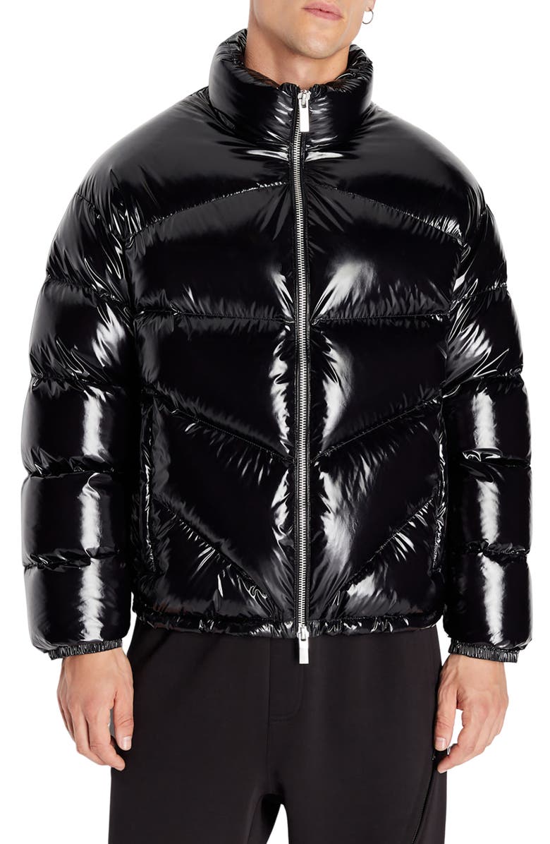 Armani Exchange Shiny Puffer Jacket | Nordstrom