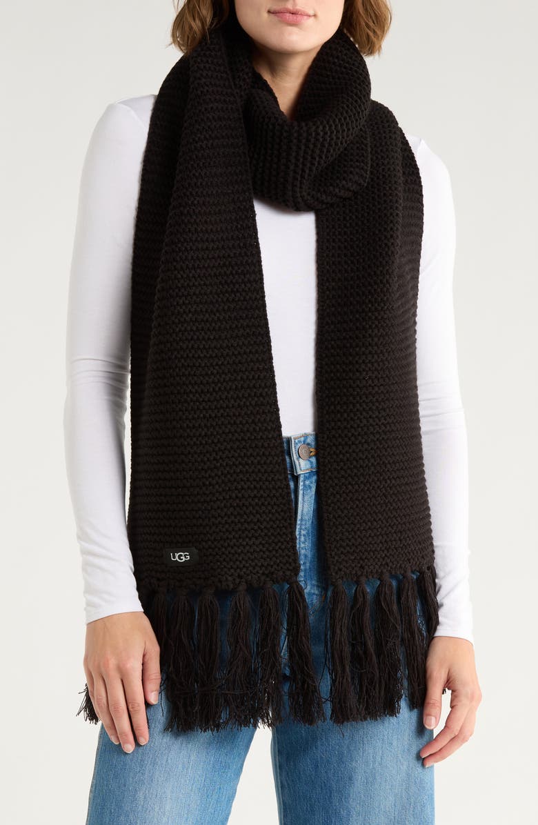UGG® Chunky Knit Fringe Scarf | Nordstromrack
