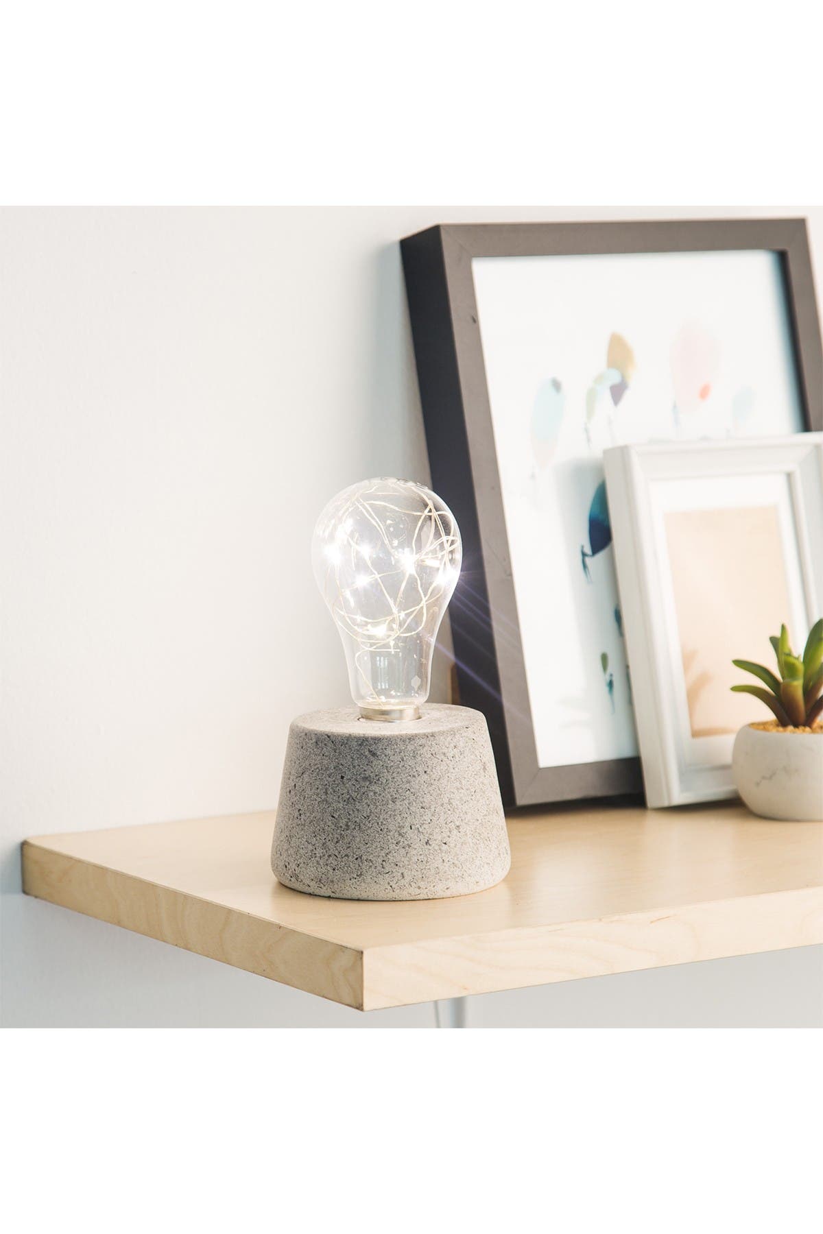 HOME ESSENTIALS AND BEYOND 6.75" Grey Concrete LED Light | Nordstromrack