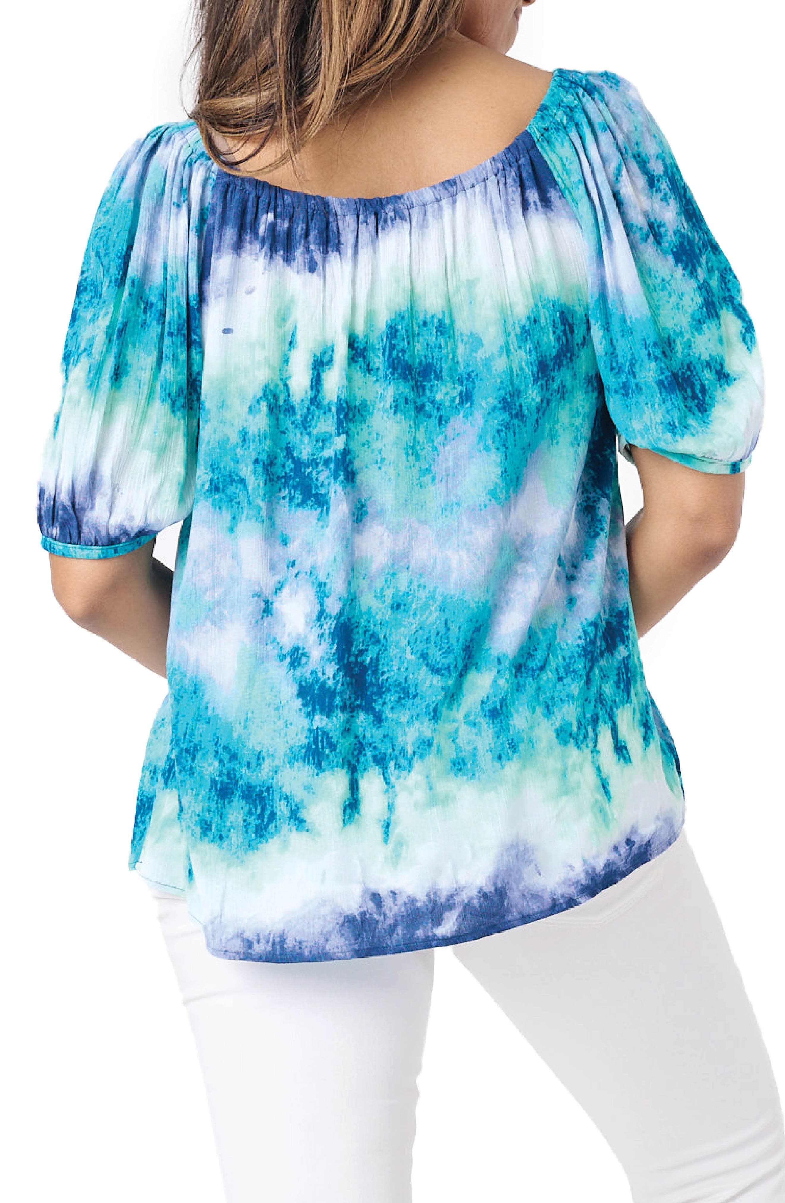 GIBSONLOOK Gauze Puff Sleeve Top | Nordstromrack