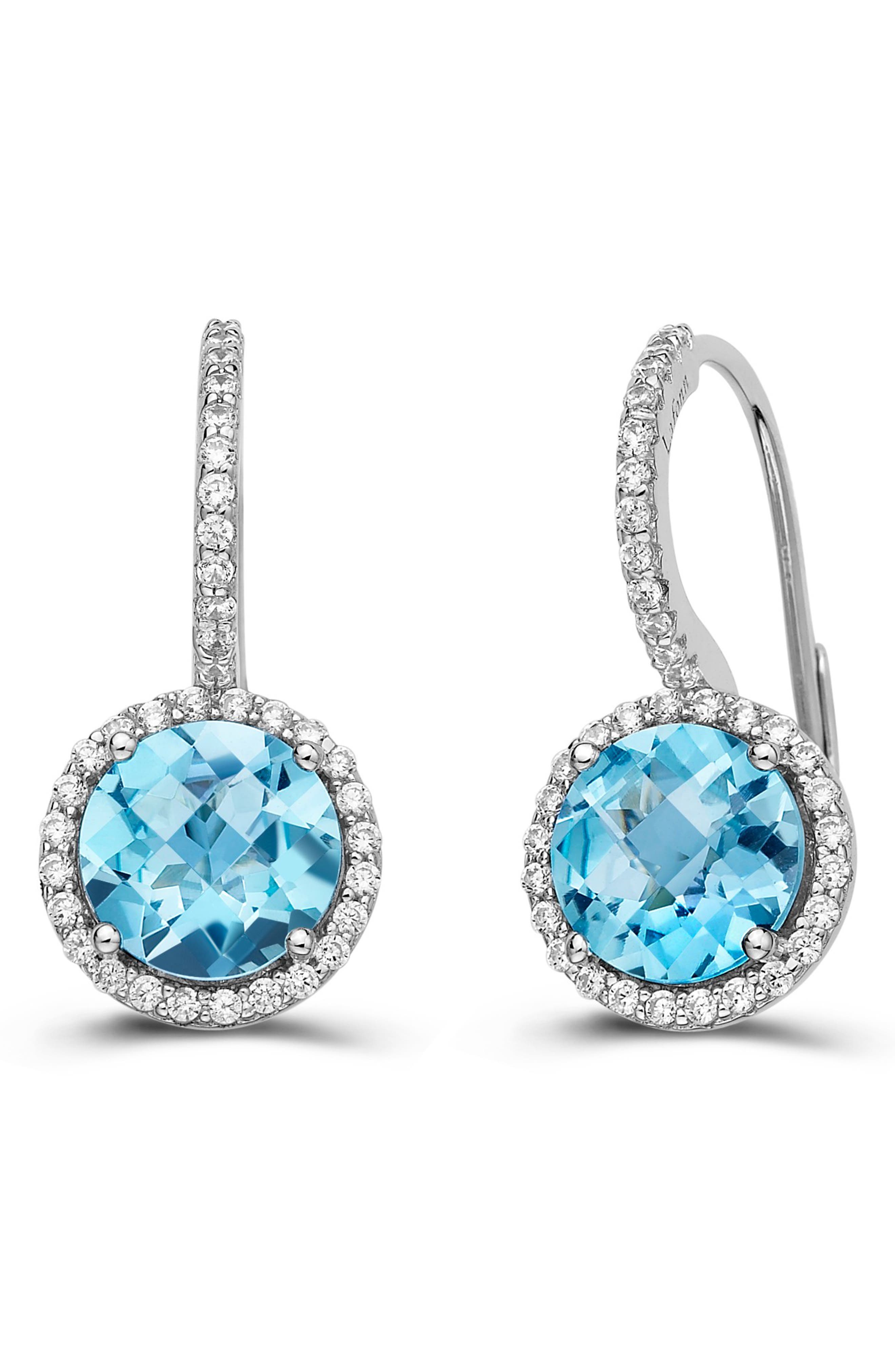 Lafonn Sky Blue Topaz & Simulated Diamond Drop Earrings | Nordstromrack