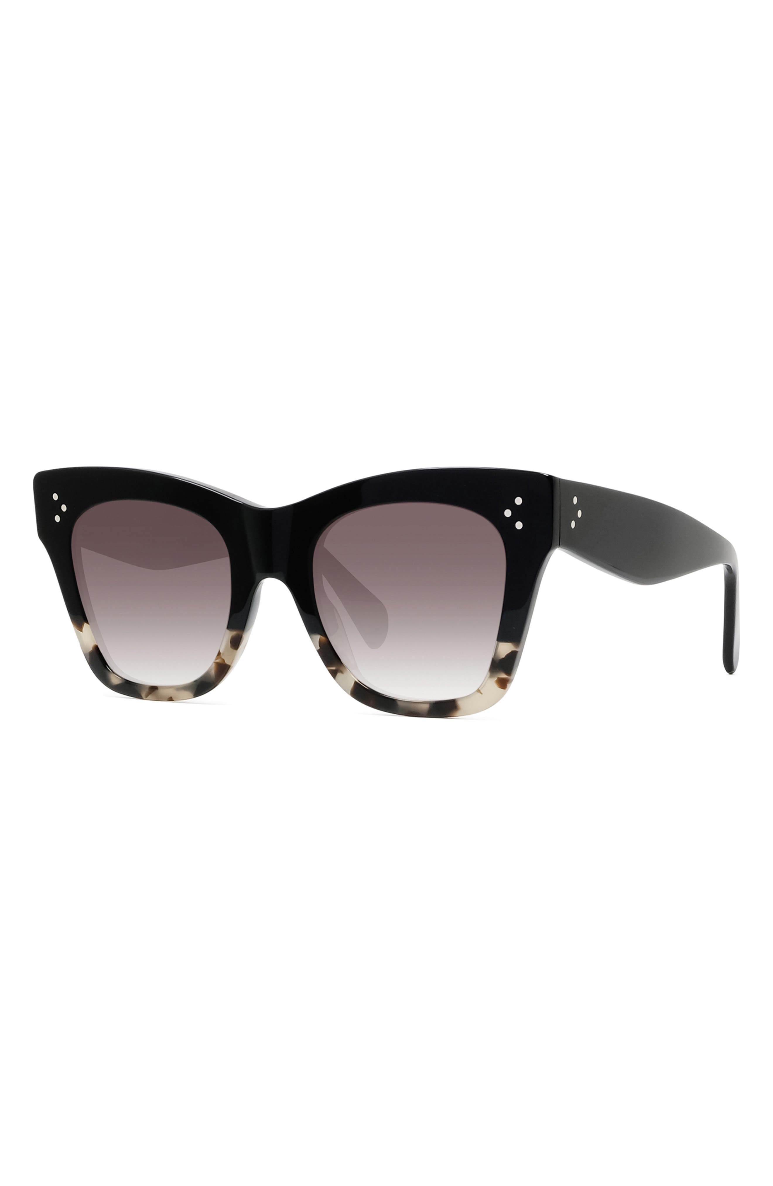CELINE 50mm Gradient Bold 3 Dot Cat Eye Sunglasses | Nordstrom