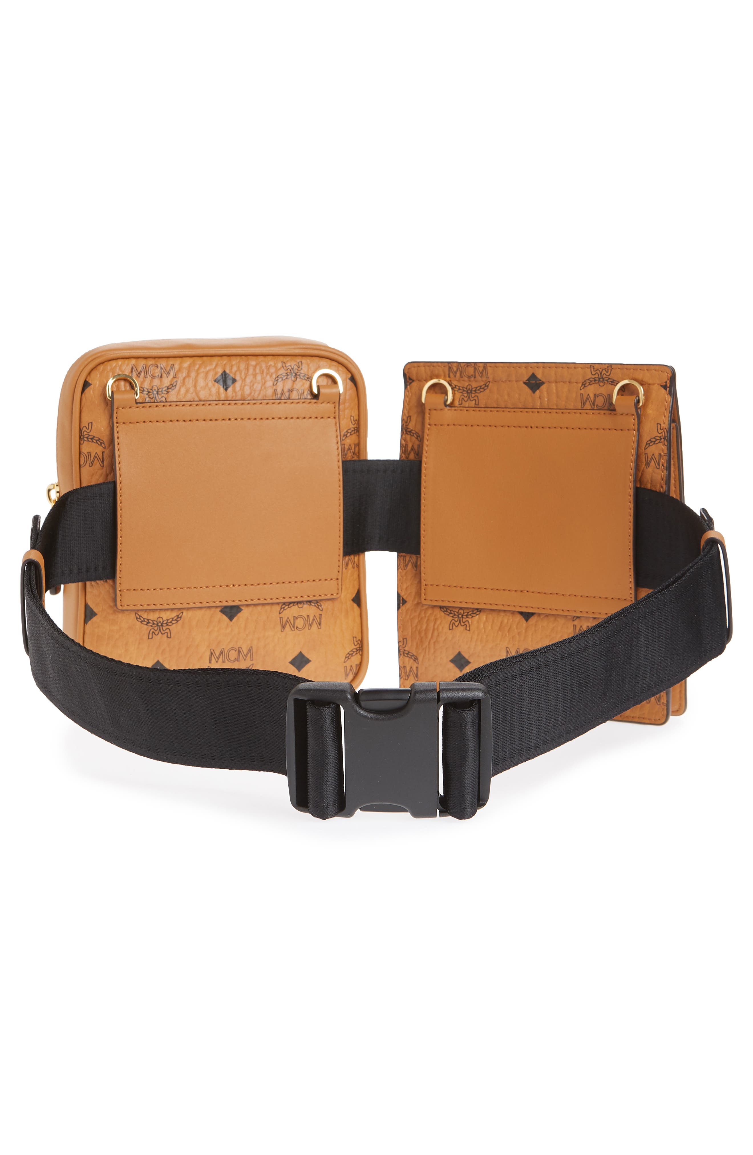 MCM Stark Canvas Double Belt Bag | Nordstrom