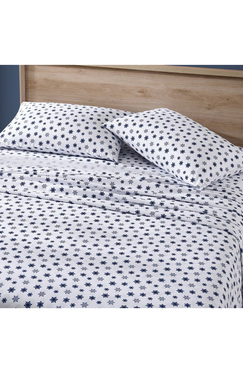 Nautica Snowflake Toss Flannel Sheet Set | Nordstromrack