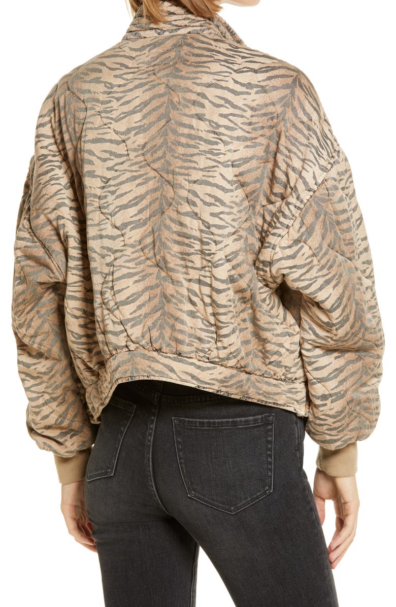 BLANKNYC Tiger Print Quilted Jacket | Nordstromrack