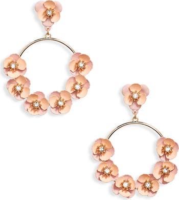 Nordstrom Crystal Flower Drop Earrings | Nordstrom