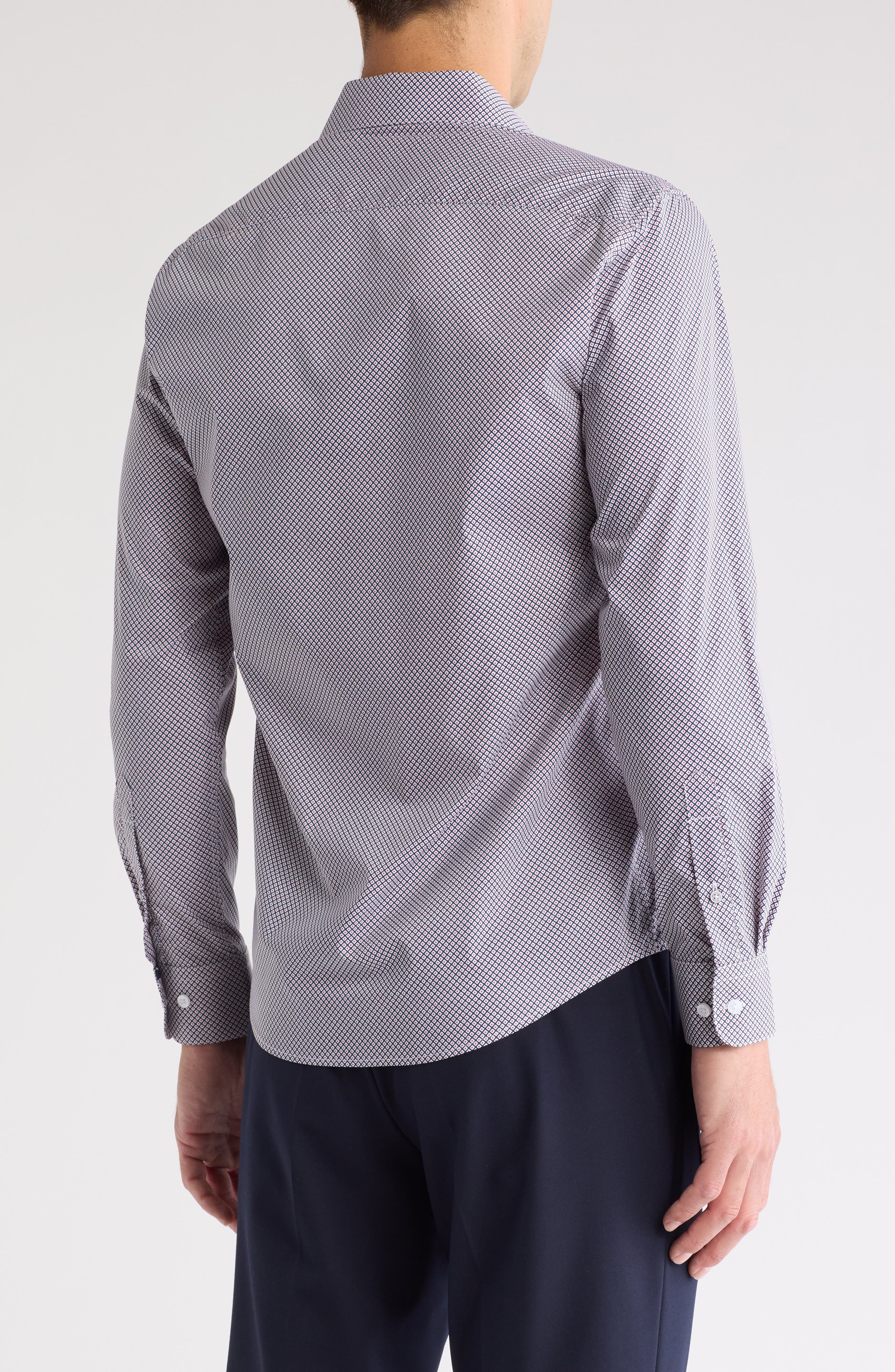 Ben Sherman Geo Print Slim Fit Dress Shirt | Nordstromrack