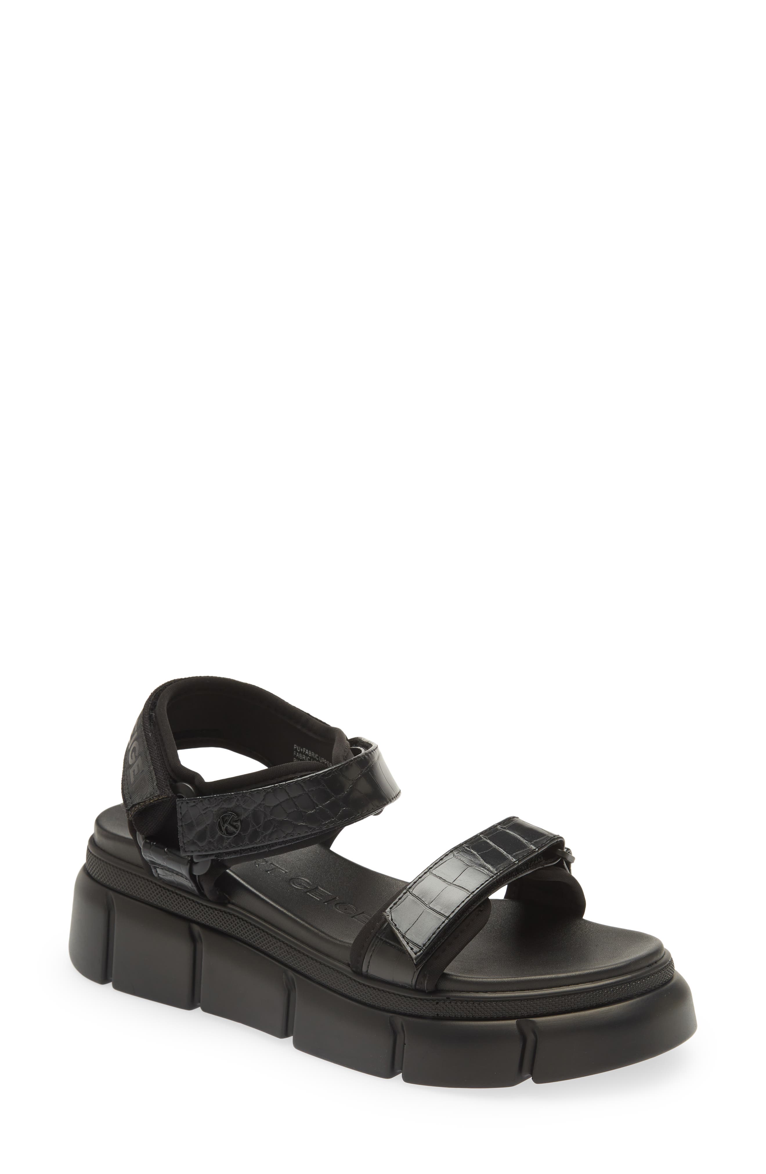 KG Kurt Geiger Kurt Geiger Rigged Faux Leather Platform Sandal (Women ...