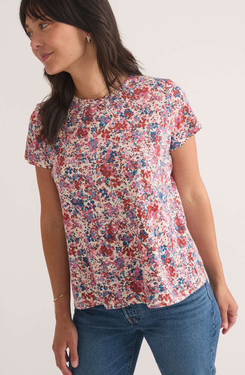 Marine Layer Floral Cotton & Modal T-Shirt | Nordstrom