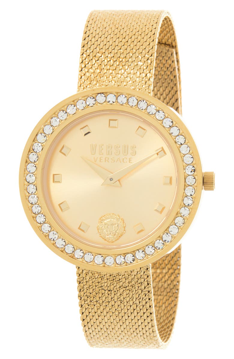 VERSUS Versace Women's Crystal Pave Mesh Strap Watch, 38mm | Nordstromrack