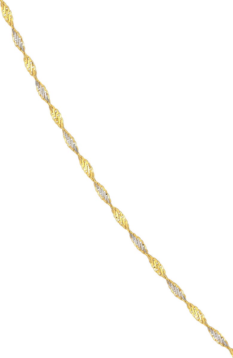 HAWLEY ST Two-Tone Twisted Dorica Chain Necklace | Nordstromrack